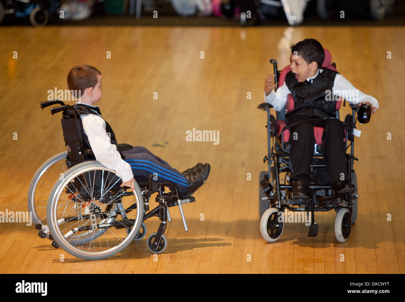 Competitors at the Grand Prix International Wheelchair Dancesport ...