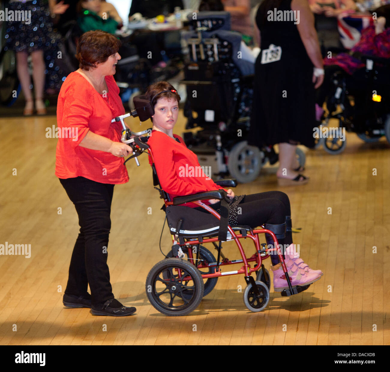Competitors at the Grand Prix International Wheelchair Dancesport ...