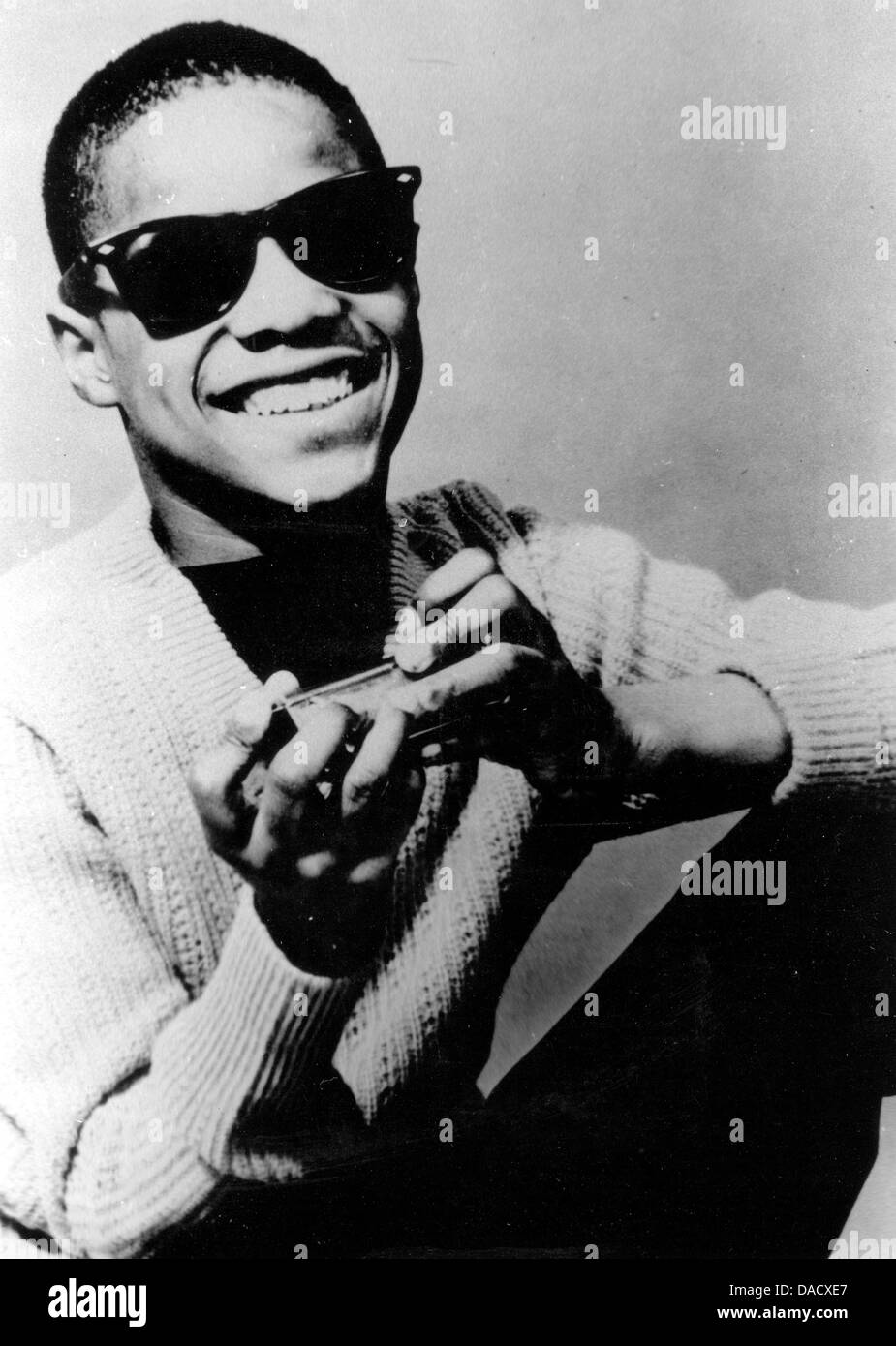 STEVIE WONDER Promotional photo of US singer-songwriter about 1964 ...