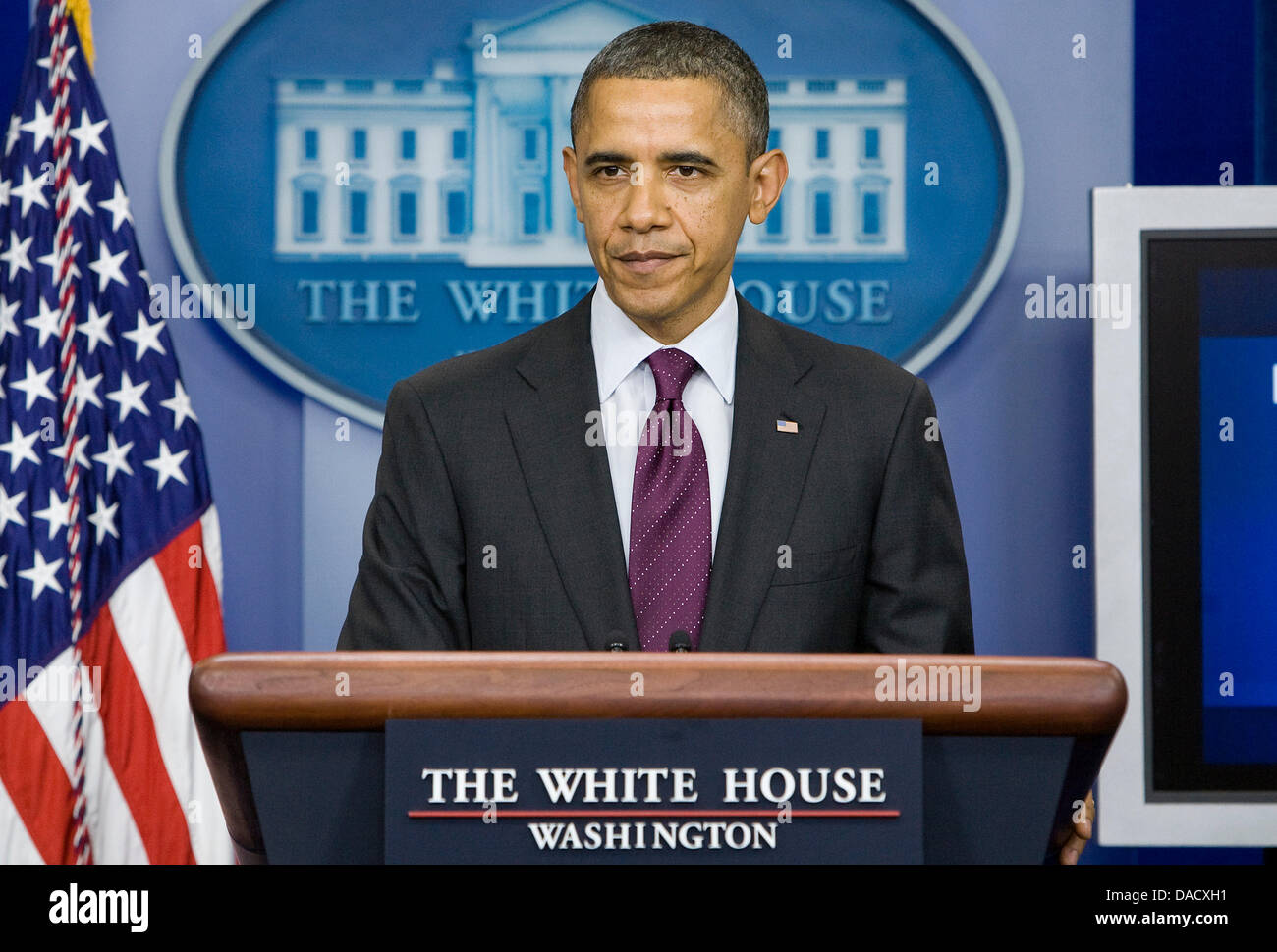 United States President Barack Obama makes a surprise appearance at the ...