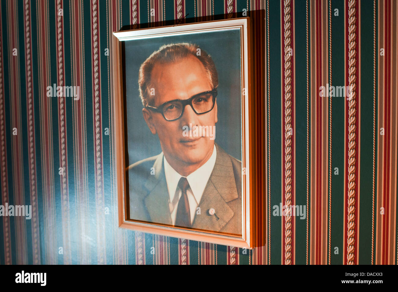 A picture of former head of the German Democratic Republic (GDR) and ...