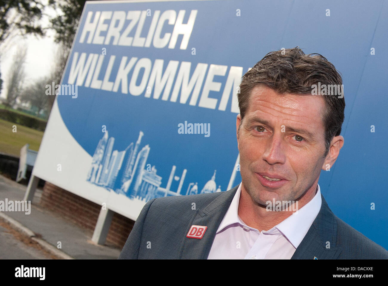 Michael Skibbe stands after being introduced as new head coach of the ...