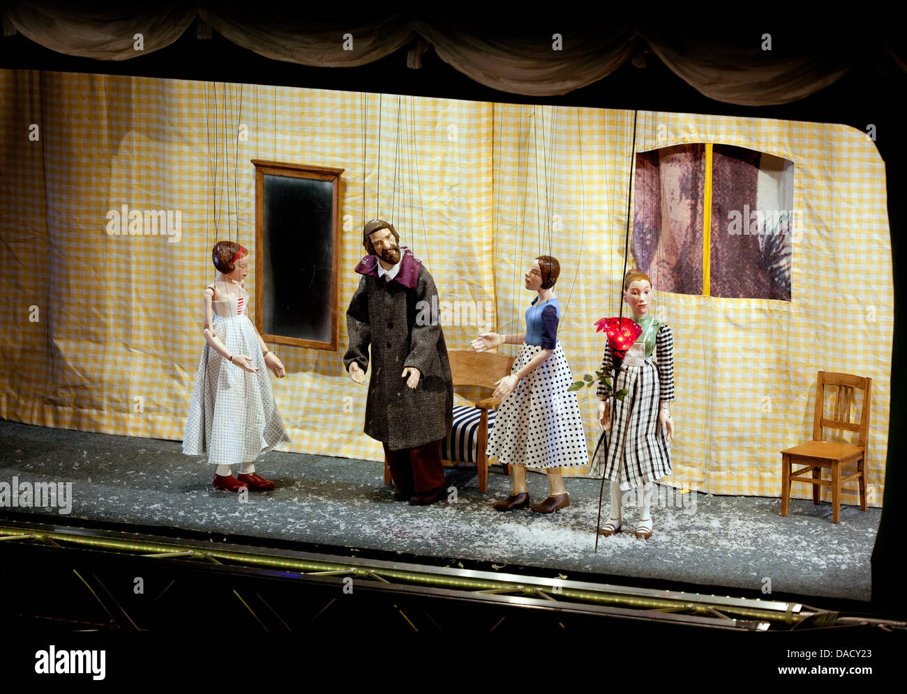 Marionettes perform at the German Sorbian Volkstheater is pictured in ...