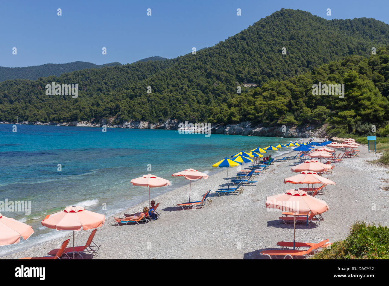 Greece Sporades, Skopelos, Milia beach Stock Photo - Alamy