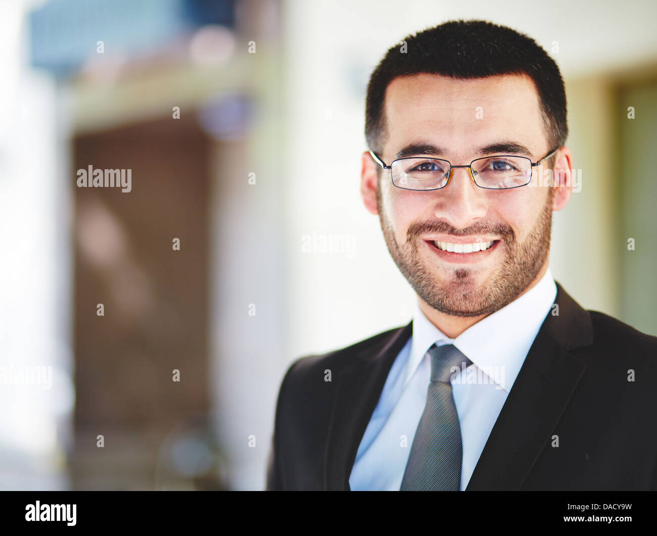 Portrait of a happy entrepreneur being confident in his business Stock ...