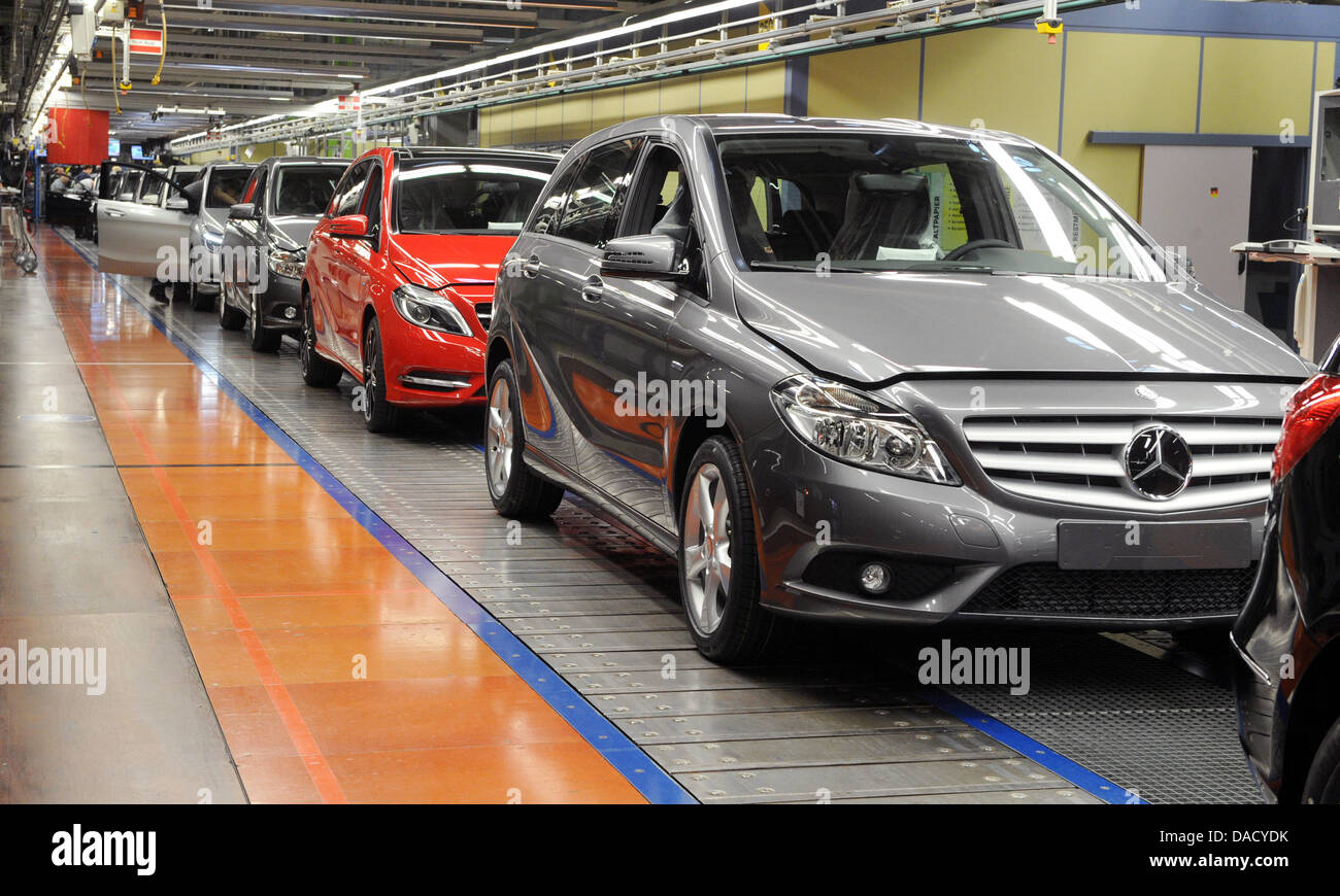 Mercedes-Benz B-Class vehicles are manufactured at the Merdcedes-Benz ...