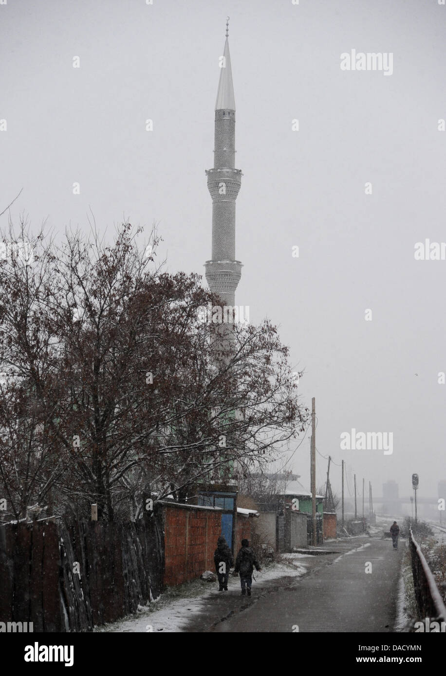 A street in a poor neighbourhood near the railway lines is pictured in ...