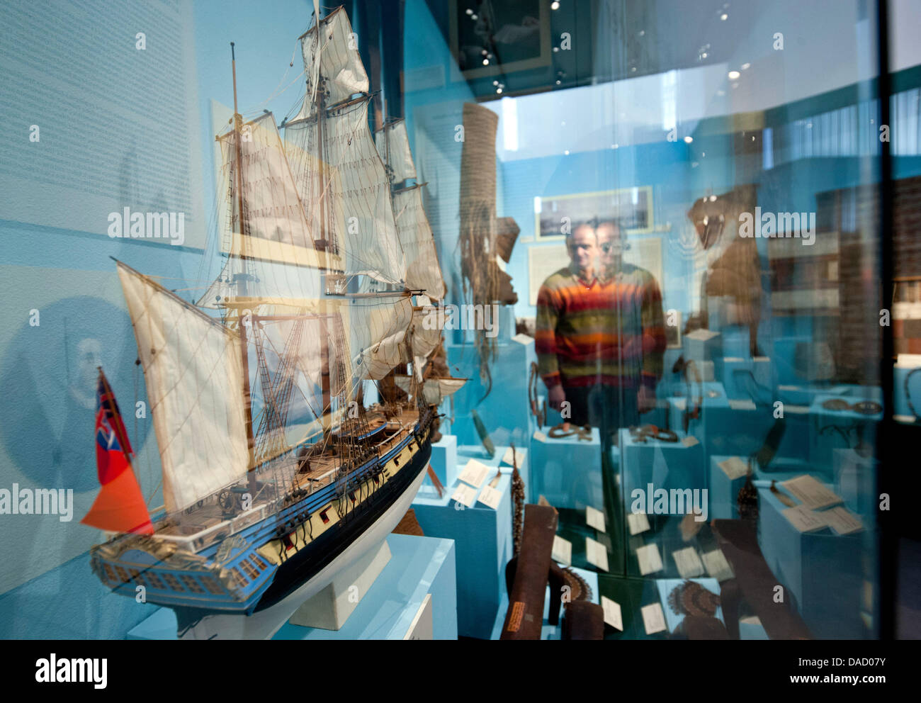 The sailing vessel of James Cook is exhibited at the refurbished ...