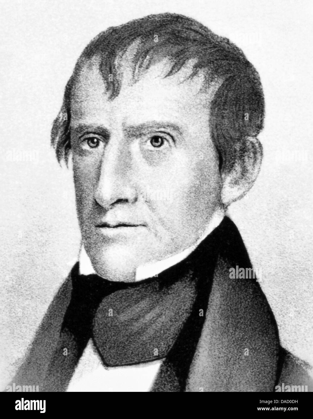 Vintage portrait of William H Harrison Stock Photo - Alamy