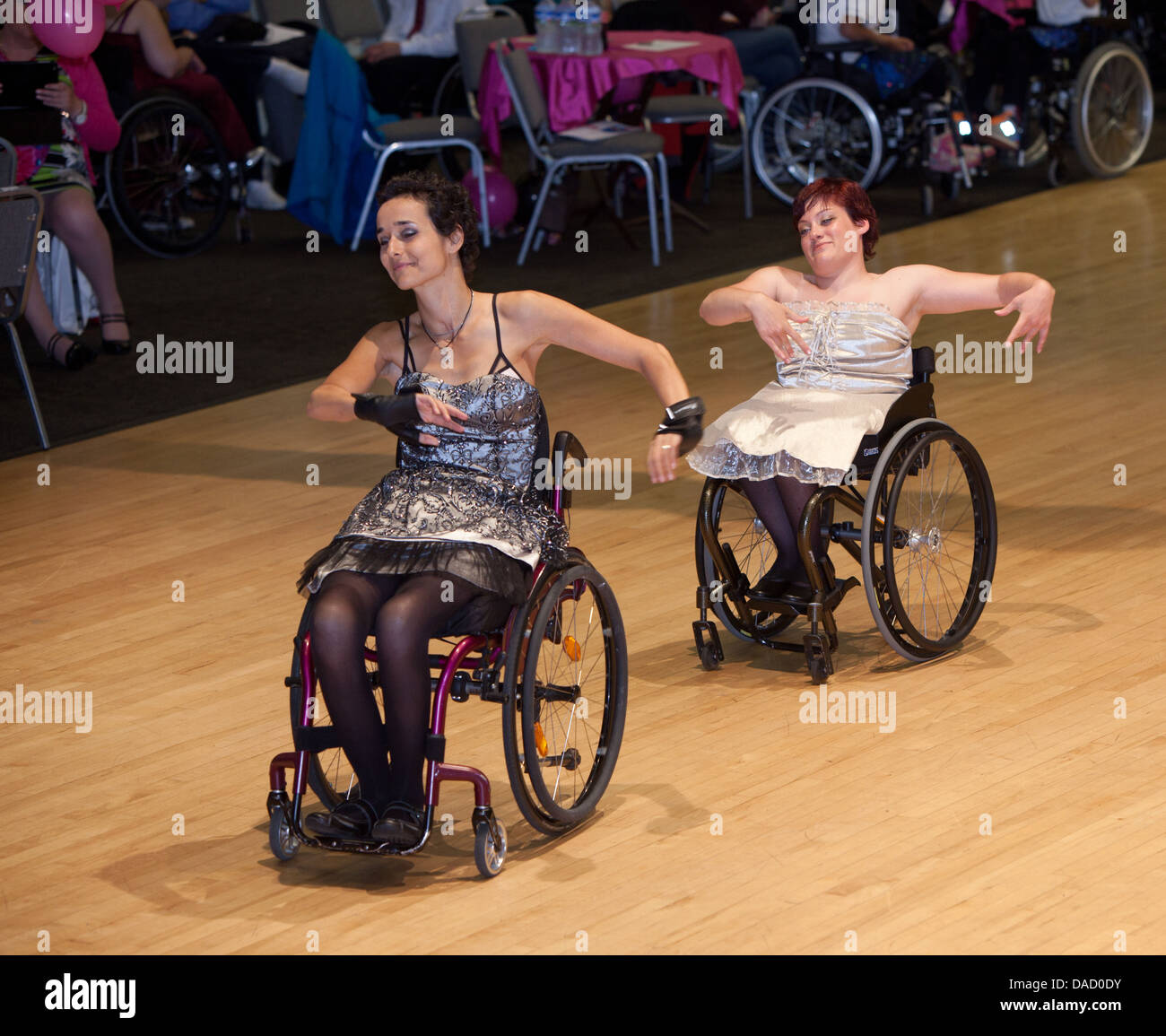 Competitors at the Grand Prix International Wheelchair Dancesport ...