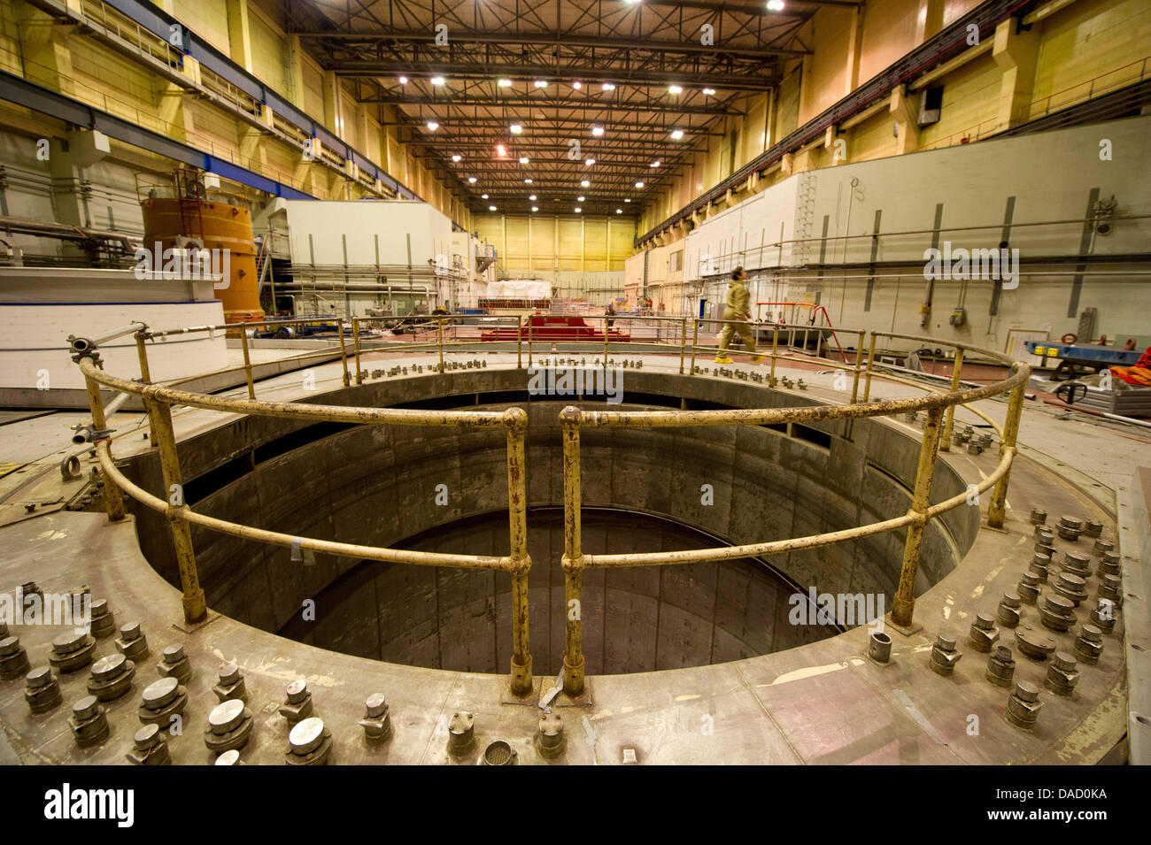 Reactor halls 3 and 4 are seen at the former nuclear power plant Lubmin ...