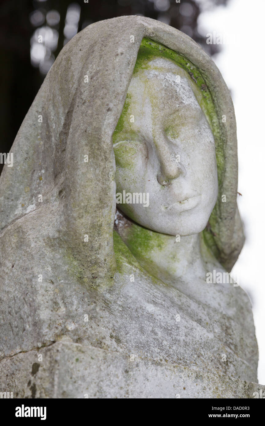 Woman face in stone, gravestone, Aquileia Stock Photo - Alamy