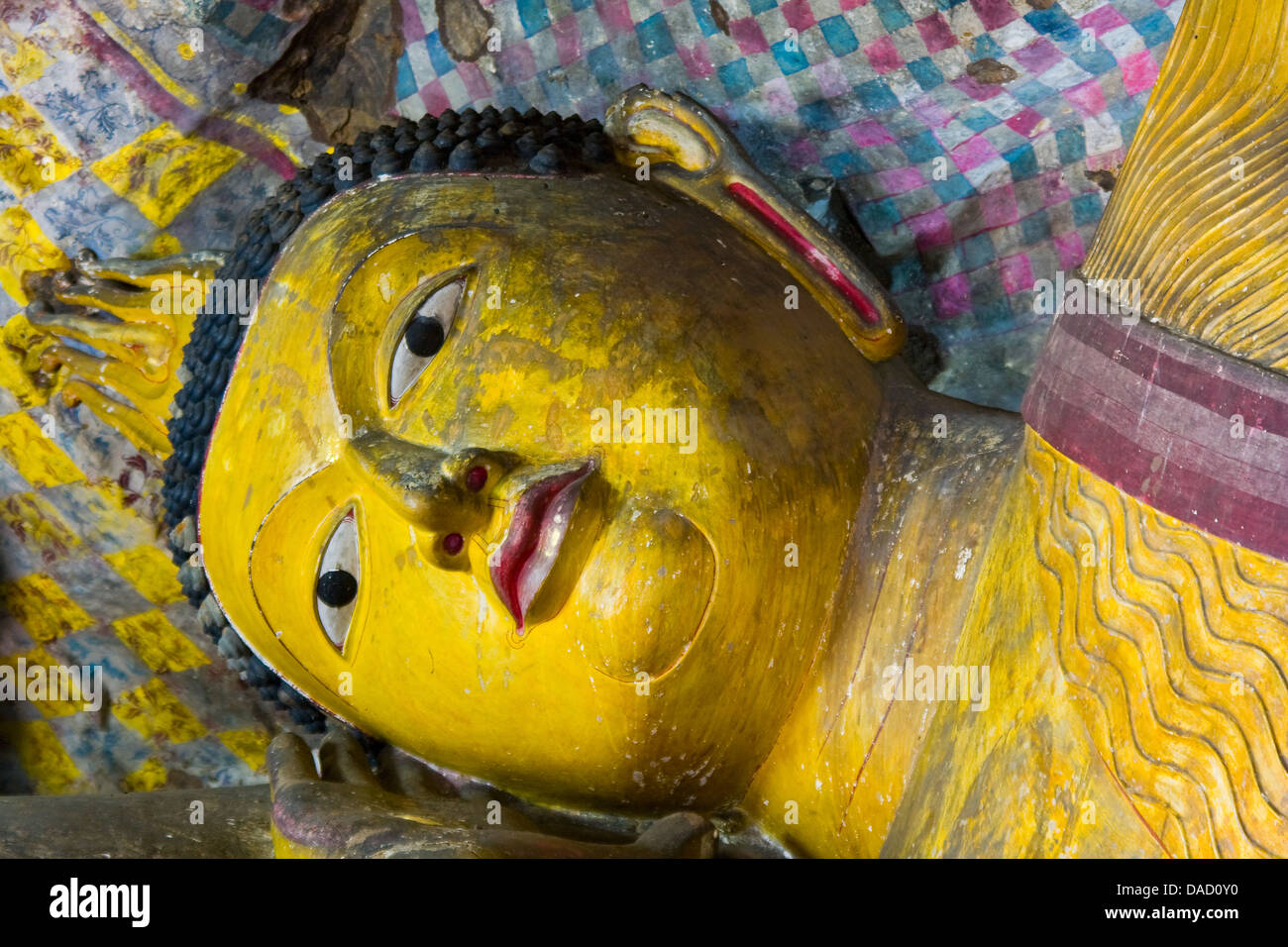 Asia, Sri Lanka, Central Province , Dambulla,Golden Temple of Dambulla ...