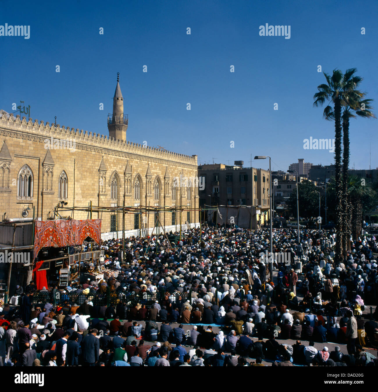 Cairo Egypt Ramadan Friday Prayer Gathering Stock Photo - Alamy