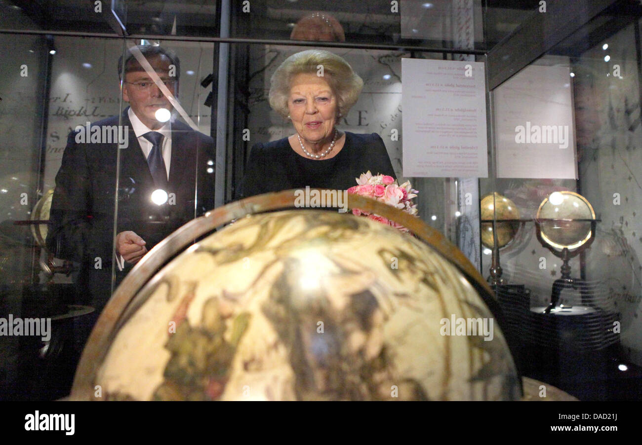 Dutch Queen Beatrix attends the re-opening of the Scheepvaartmuseum ...