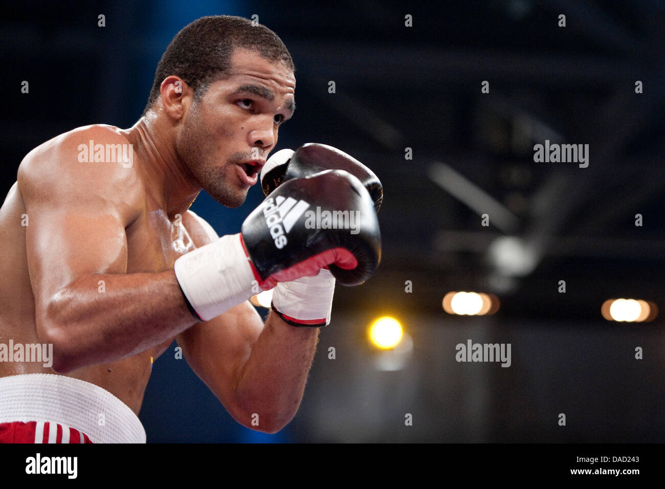 Cuban boxer Yoan Pablo Hernandez is pictured during the IBF ...