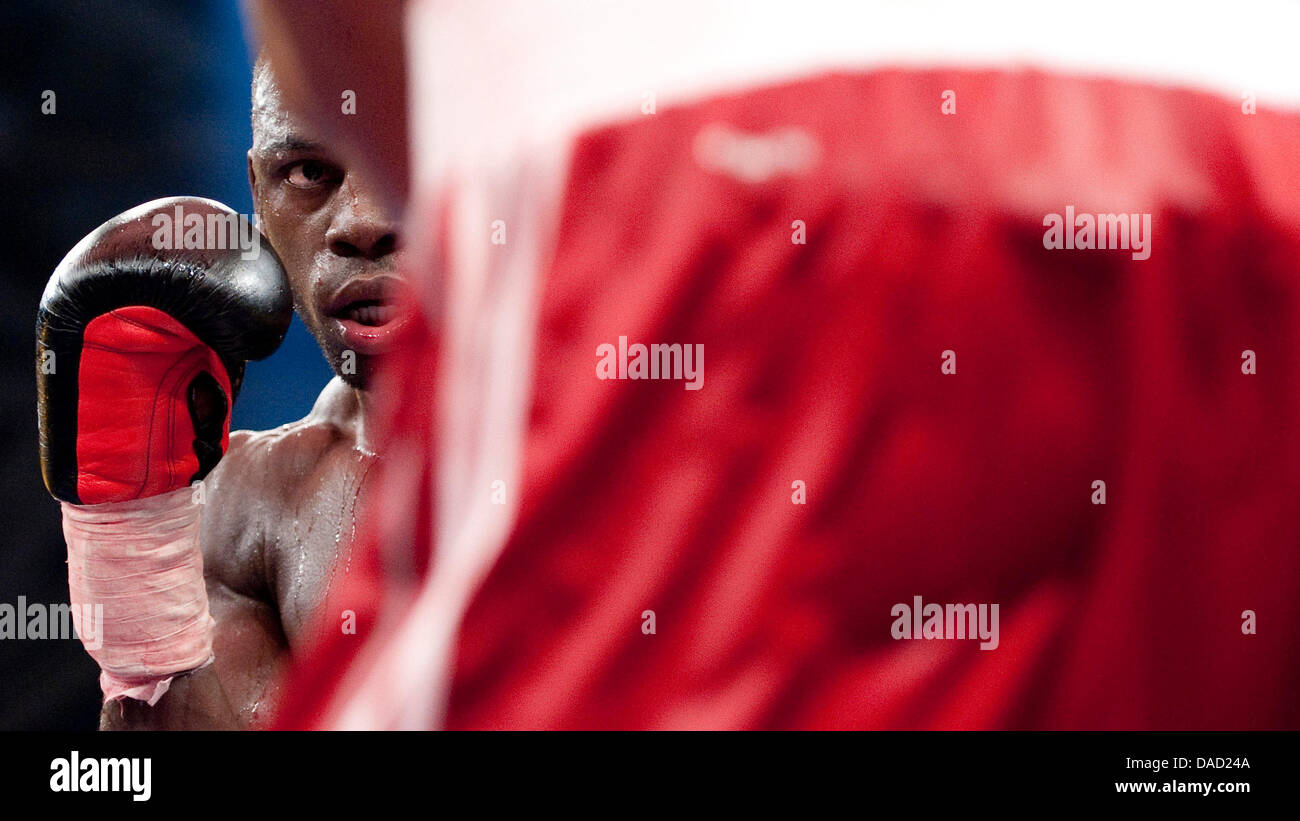 US boxer Steve Cunningham is pictured during the IBF Cruiserweight ...