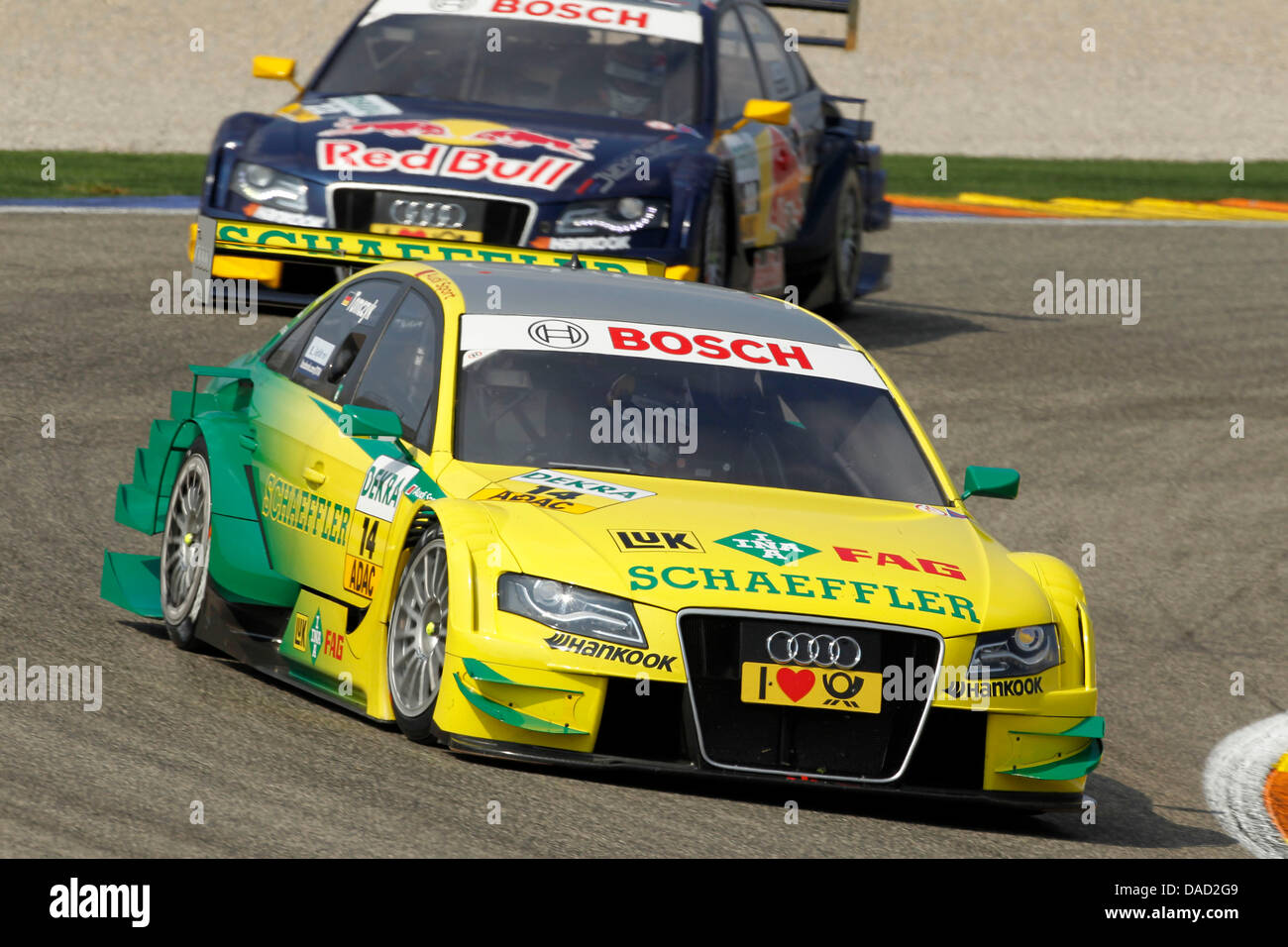German DTM-driver Martin Tomczyk of Audi Sport Team Phoenix drives ...
