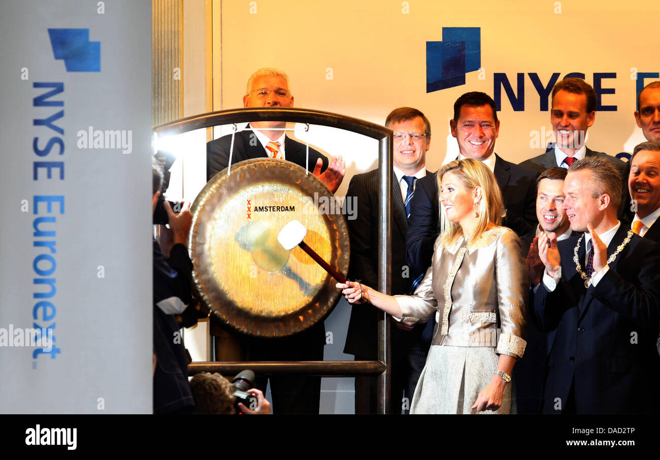 Dutch Crown Princess Maxima attends the opening of the new trading ...