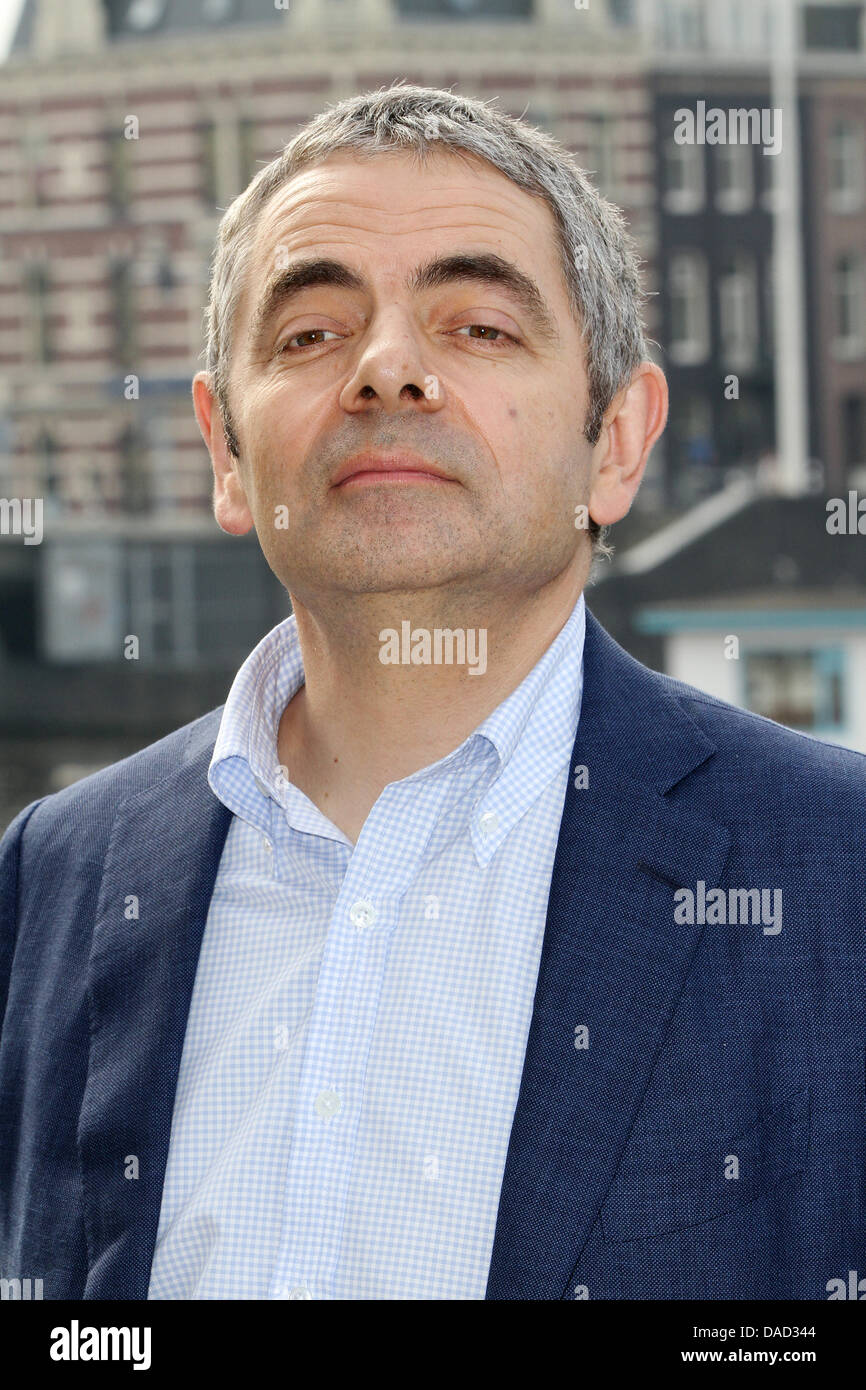 Rowan Atkinson poses for photographers during the promotion tour in for ...
