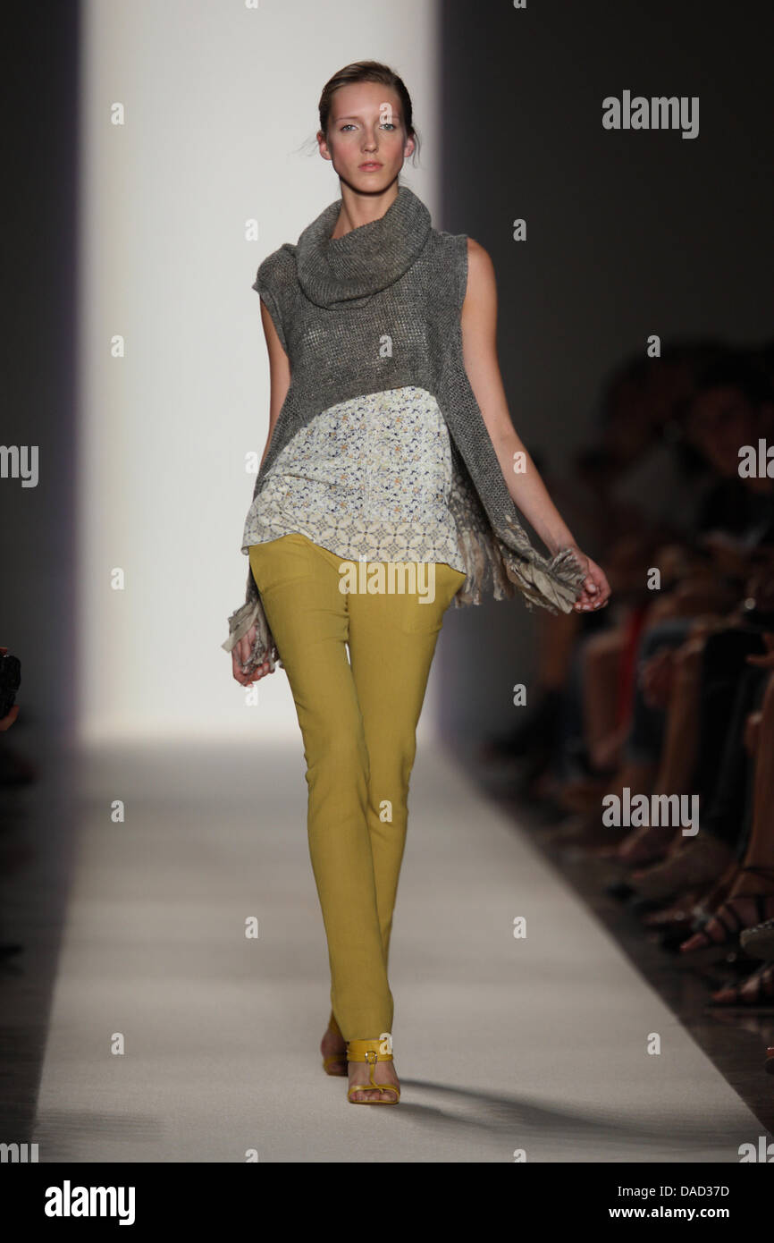 A model wears a creation by French designer Vanessa Bruno as part of ...