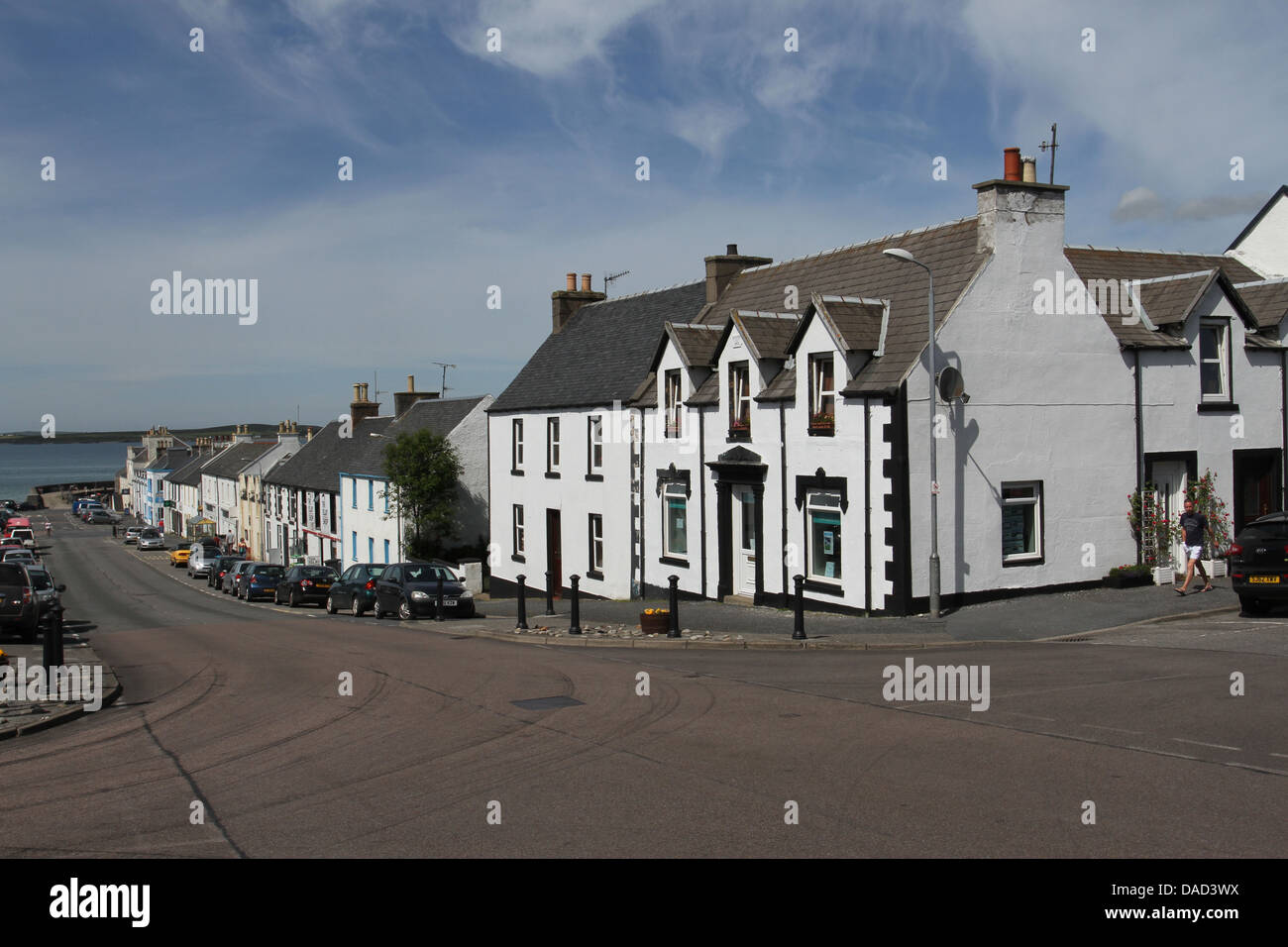 Bowmore street scene Isle of Islay Scotland July 2013 Stock Photo - Alamy