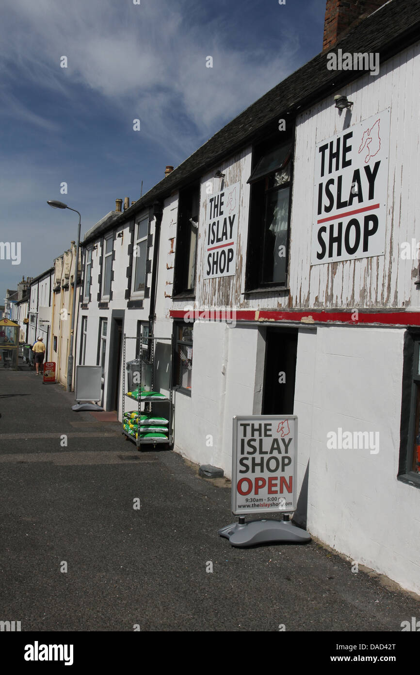 Exterior of the Islay Shop Bowmore Isle of Islay Scotland July 2013 ...