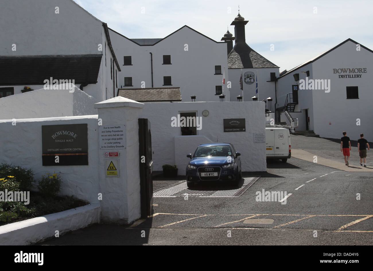 Exterior of Bowmore distillery Isle of Islay Scotland July 2013 Stock ...