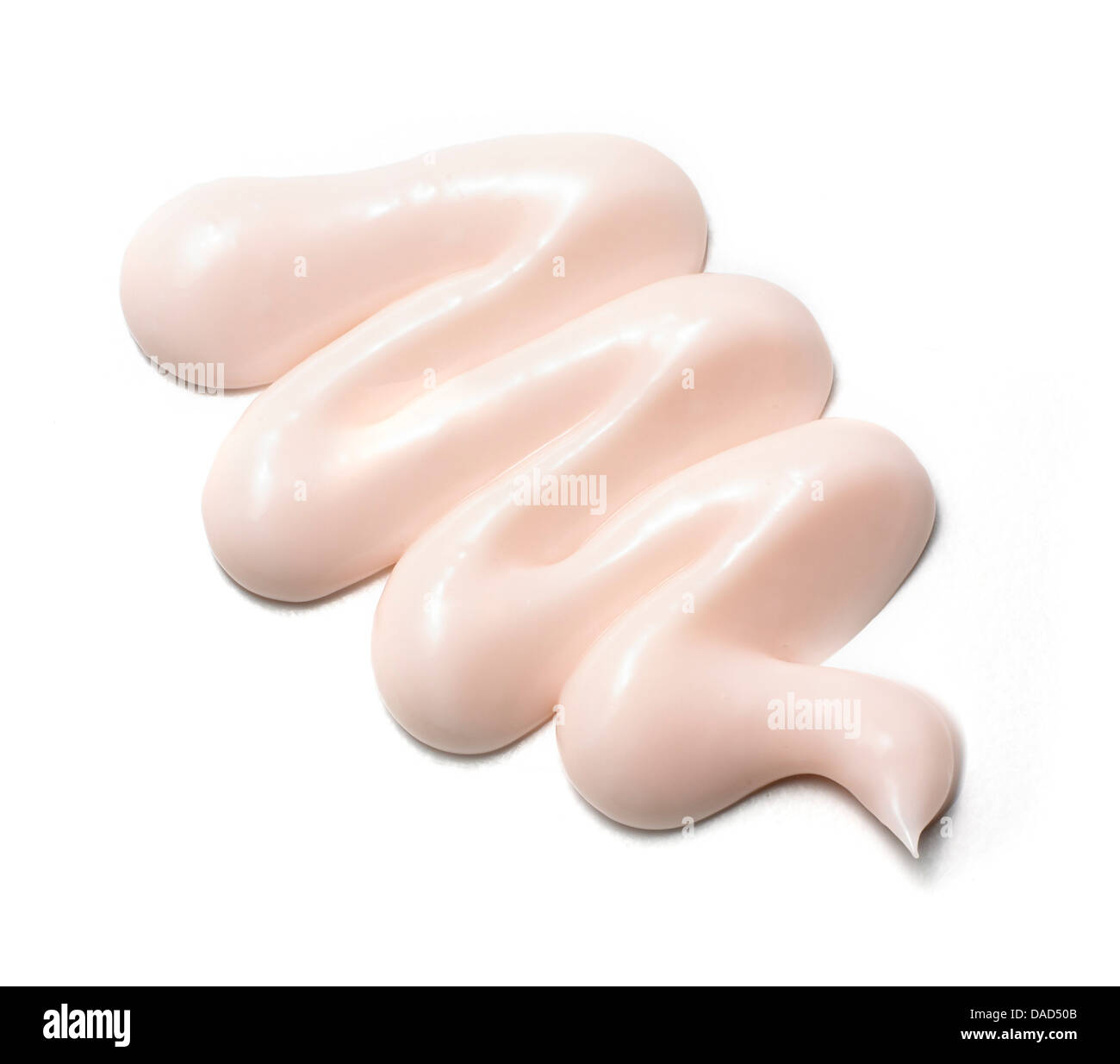 pink beige body cream gel cut out onto a white background Stock Photo ...