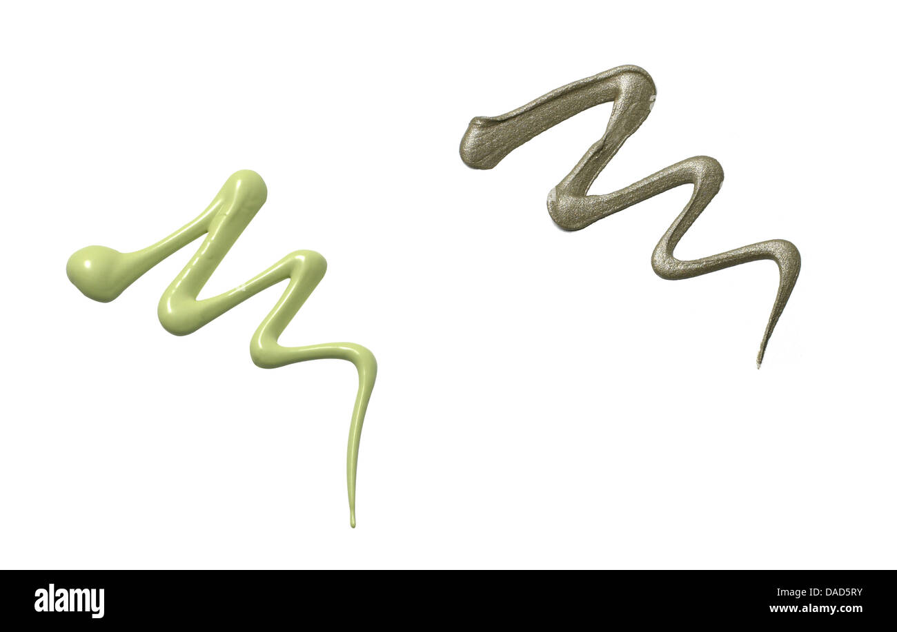 light green beauty cream cut out onto a white background Stock Photo ...