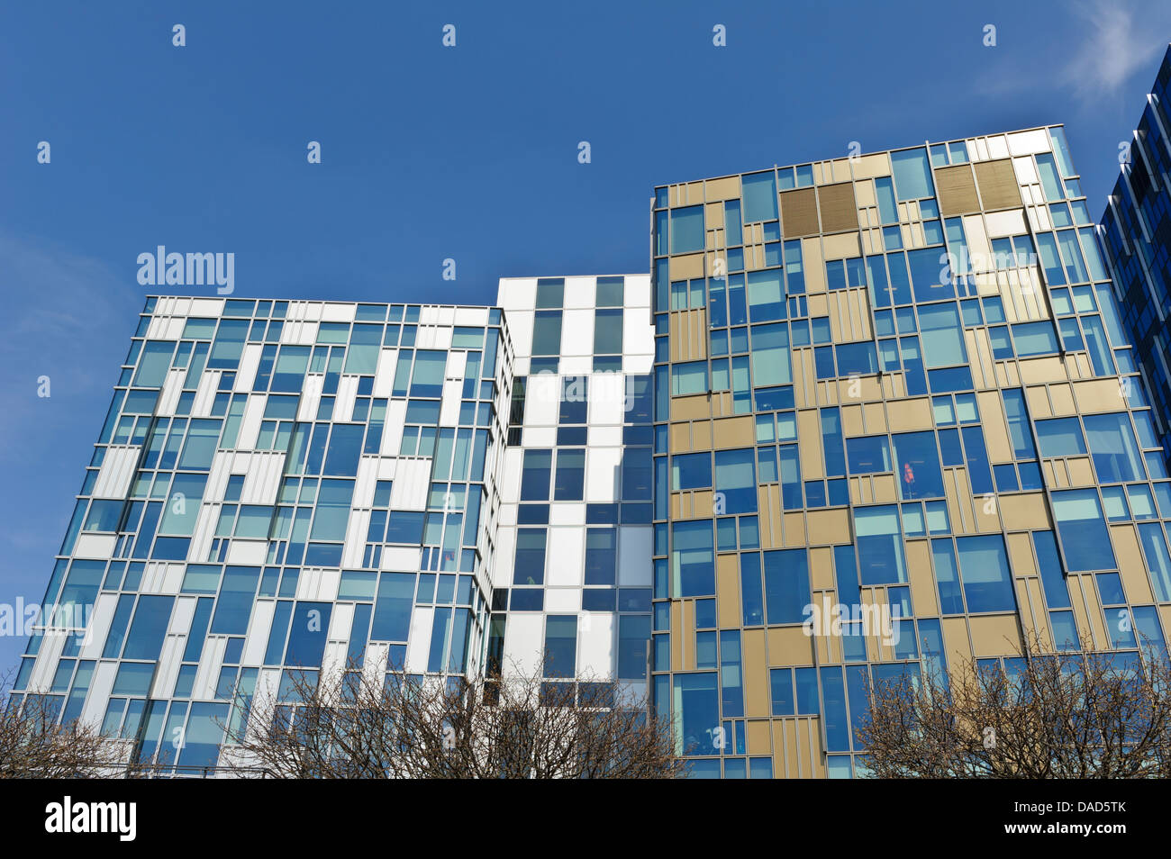 Modern buildings in Peninsula Square near O2 Arena, Greenwich, London ...