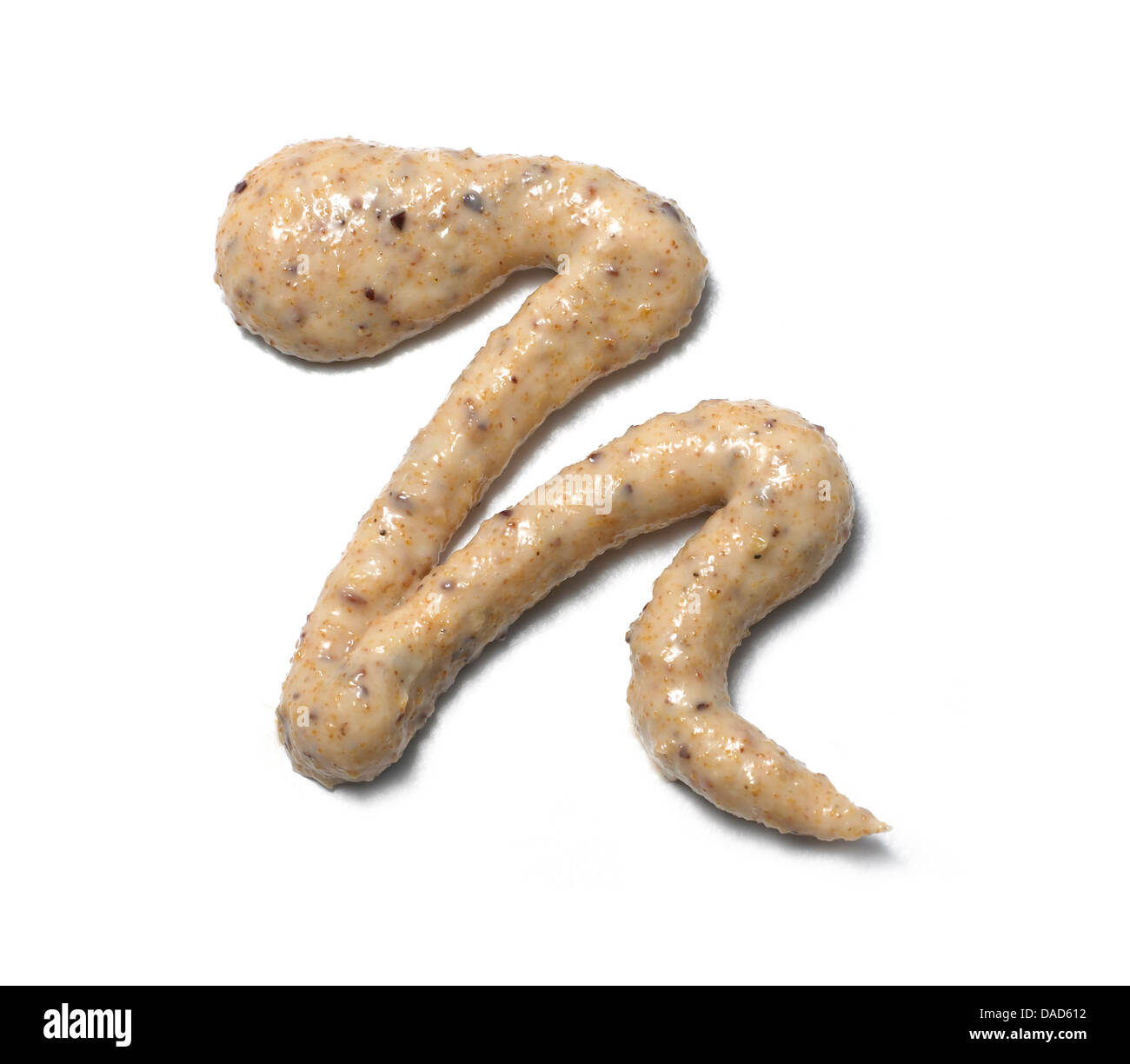 beige yellow body scrub paste cut out onto a white background Stock ...