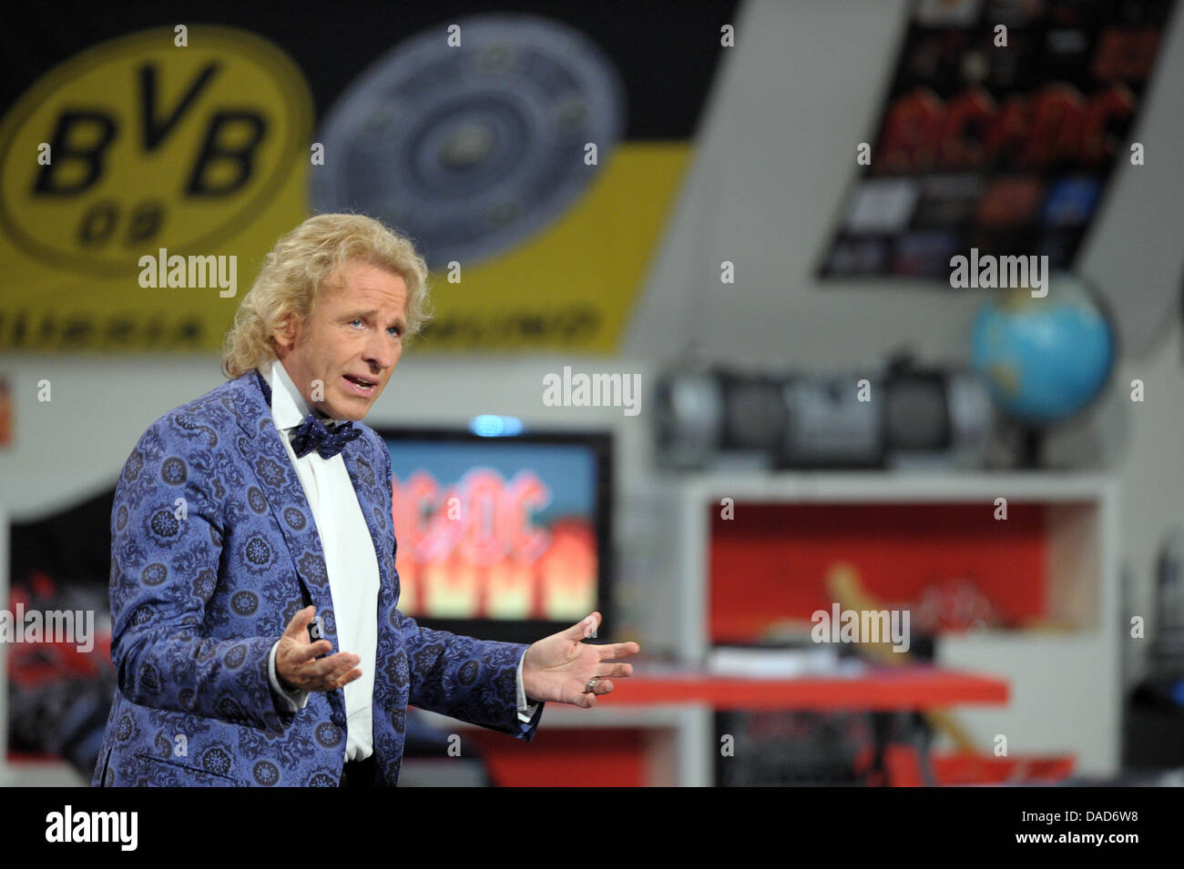 German television presenter and game show host Thomas Gottschalk makes ...