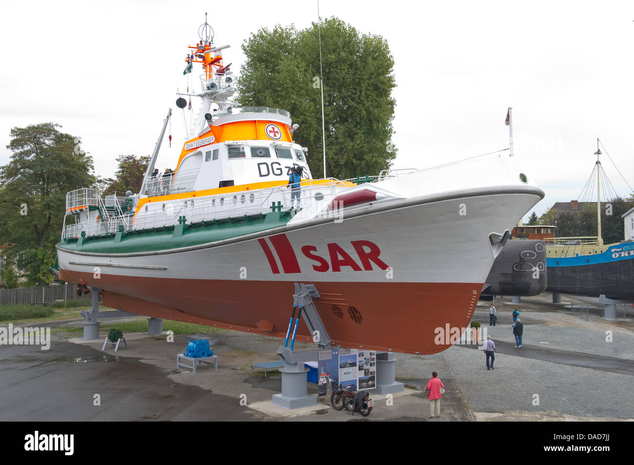 The rescue vessel 'John T. Essberger' is seen at the Museum of ...