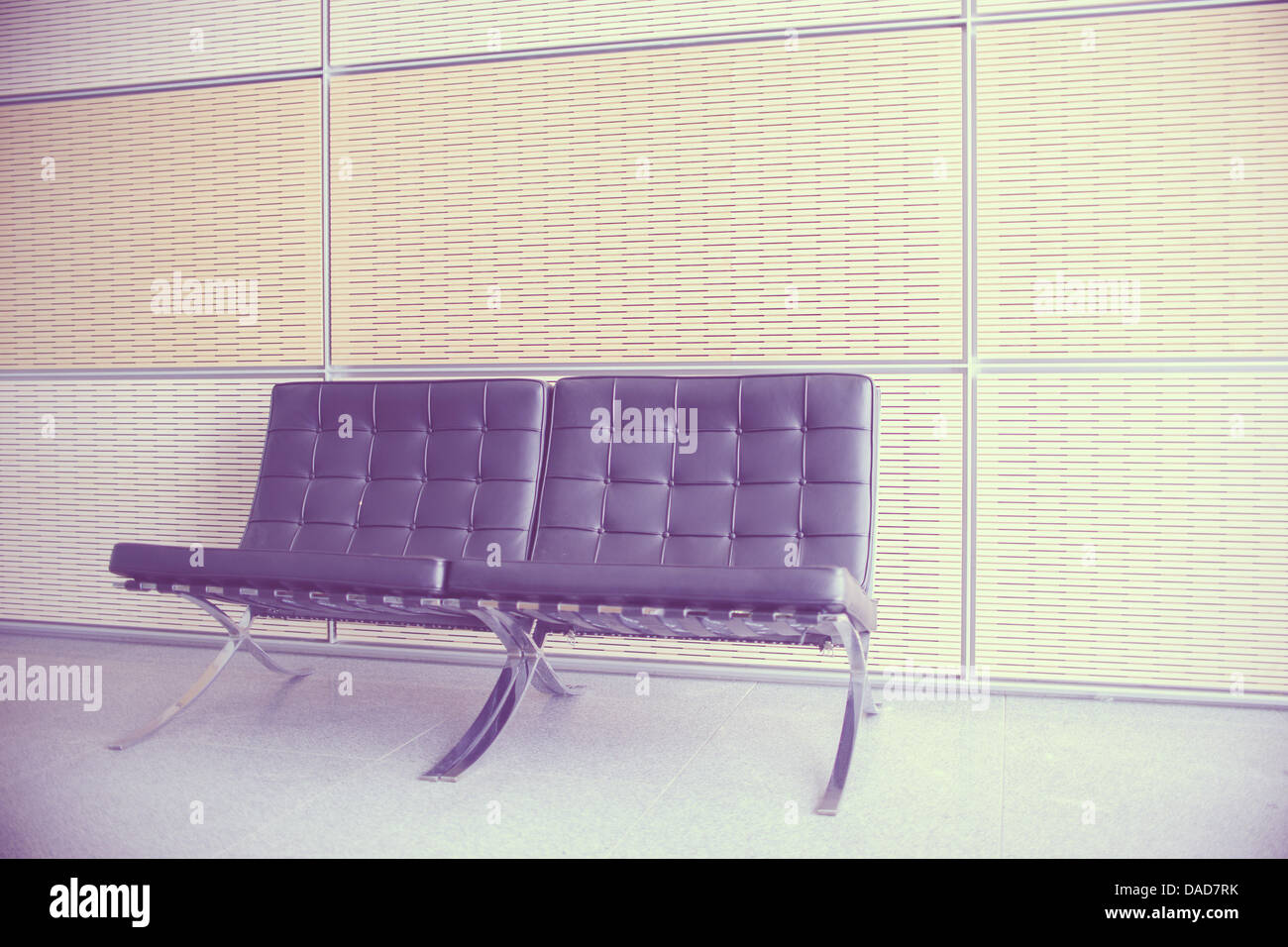 Luxury - Two leather arm chairs in modern style Stock Photo - Alamy