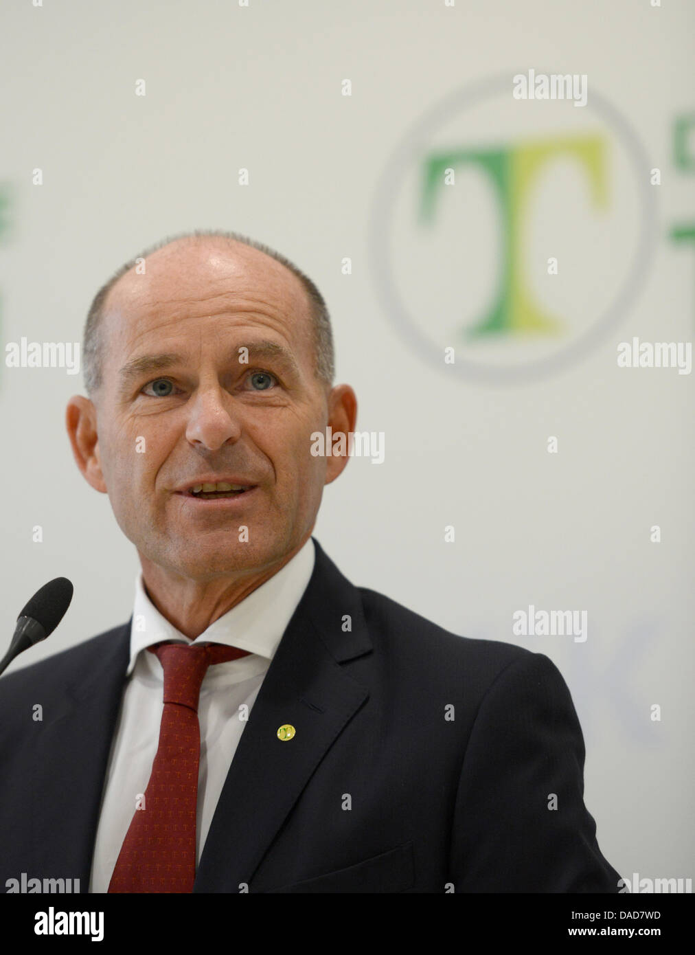 Karl-Erivan Haub, chairman of trade group Tengelmann, speaks at a press ...