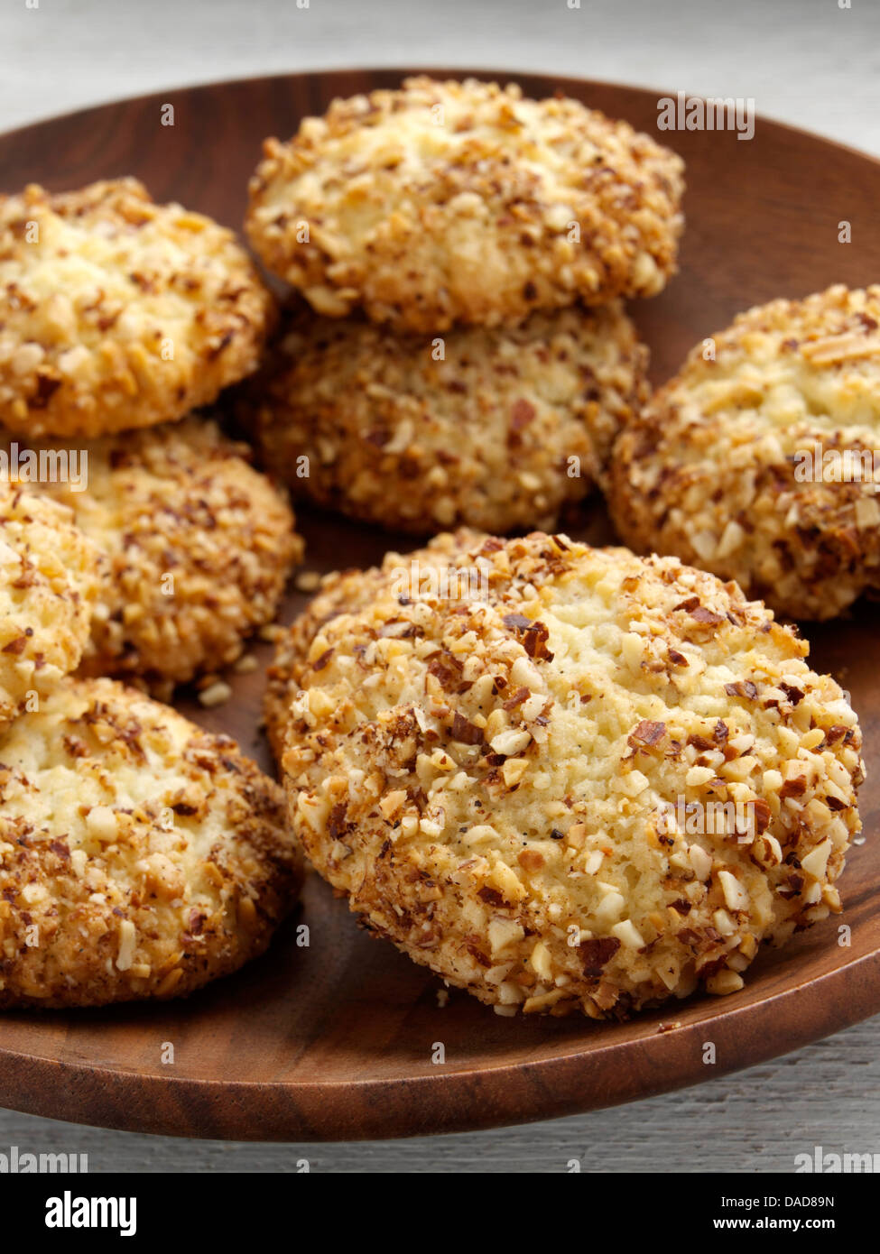 Homemade almond coconut crunch wafers hi-res stock photography and ...