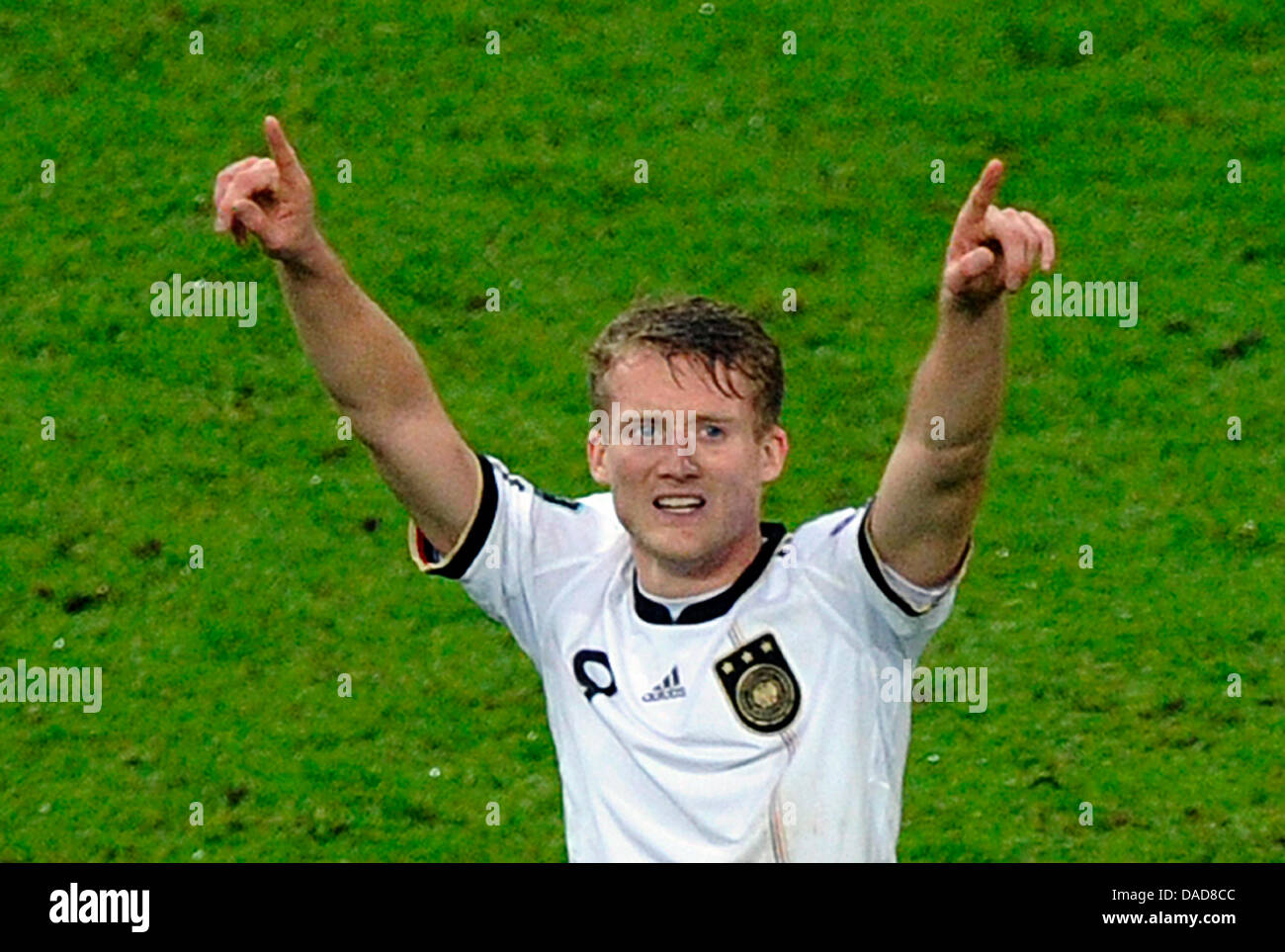 Germany's Andre Schuerrle celebrates after scoring the 2-0 during the ...