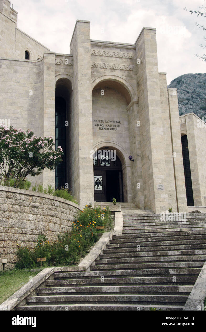 Albania. Kruje. The Kruja castle. The National Skanderbeg Museum within ...