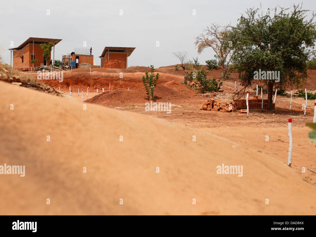 The construction site of the opera house and two additional buildings ...