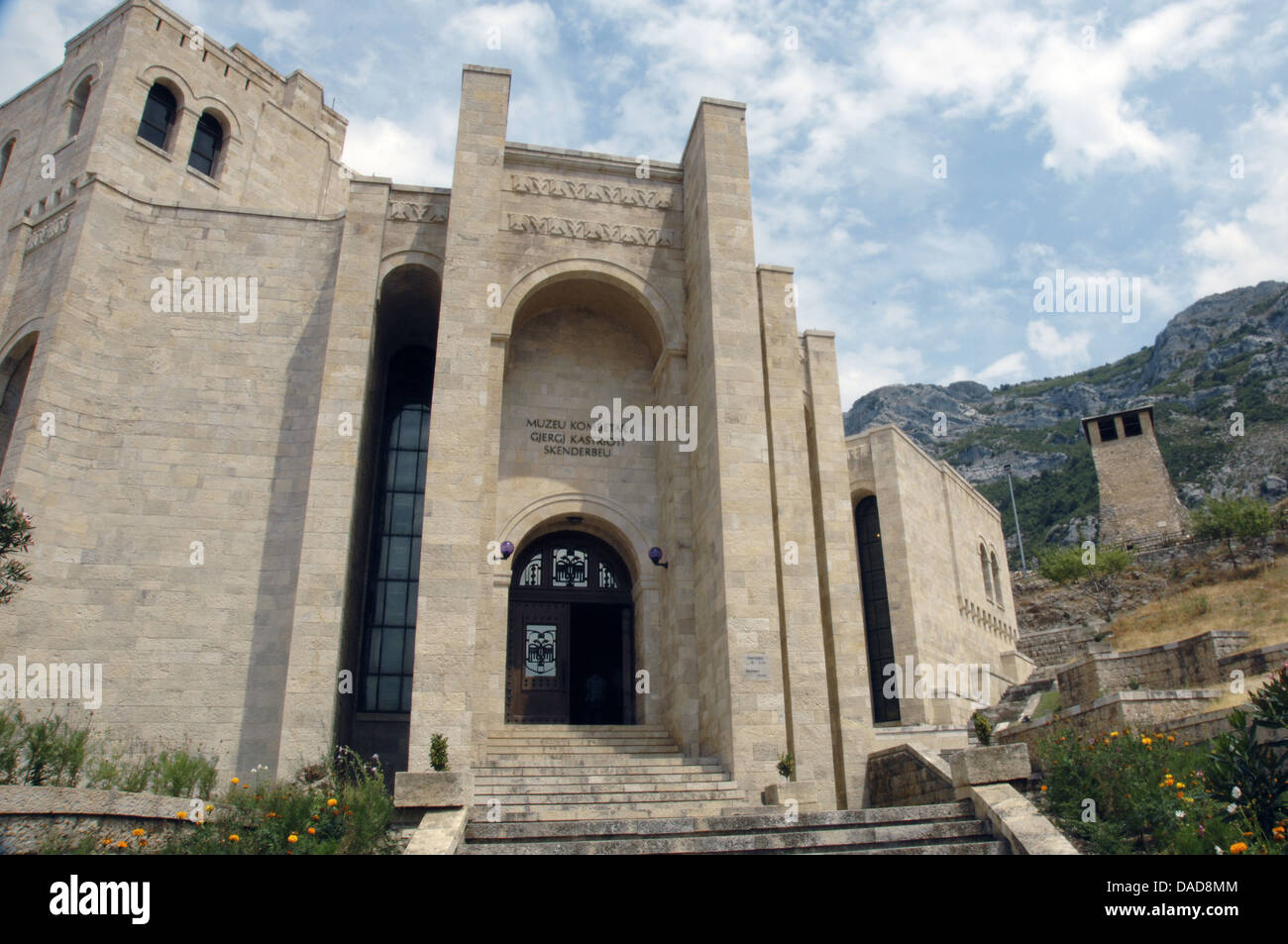 Albania. Kruje. The Kruja castle. The National Skanderbeg Museum within ...