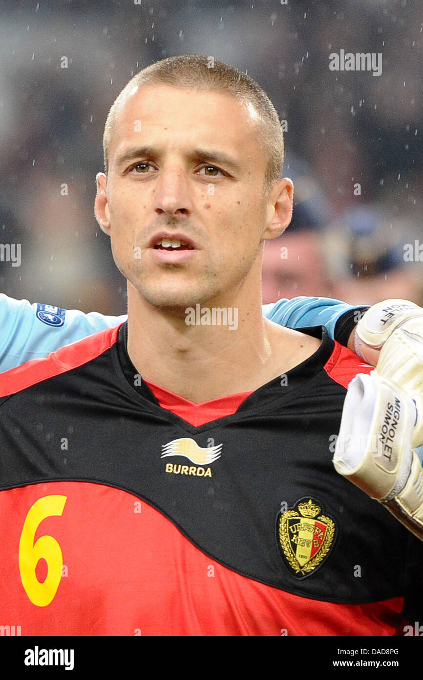 Belgium's Timmy Simons is pictured prior to the Group A EURO 2012 ...