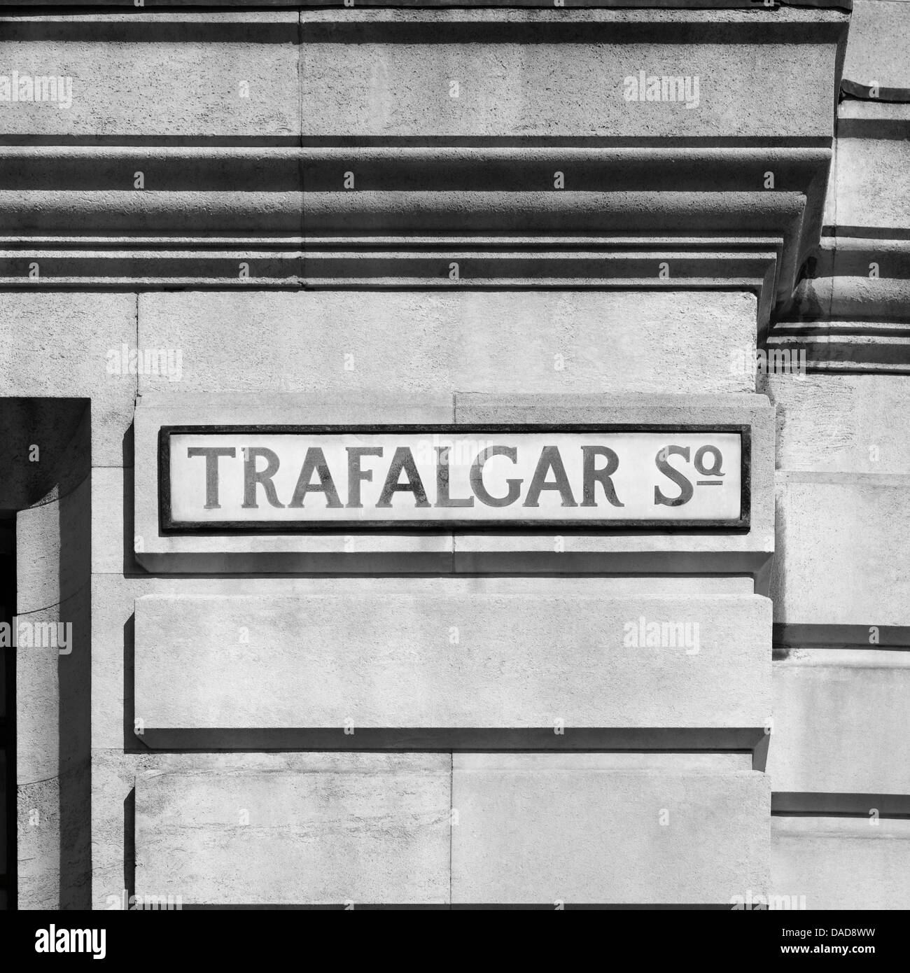 Trafalgar square street sign london hi-res stock photography and images ...