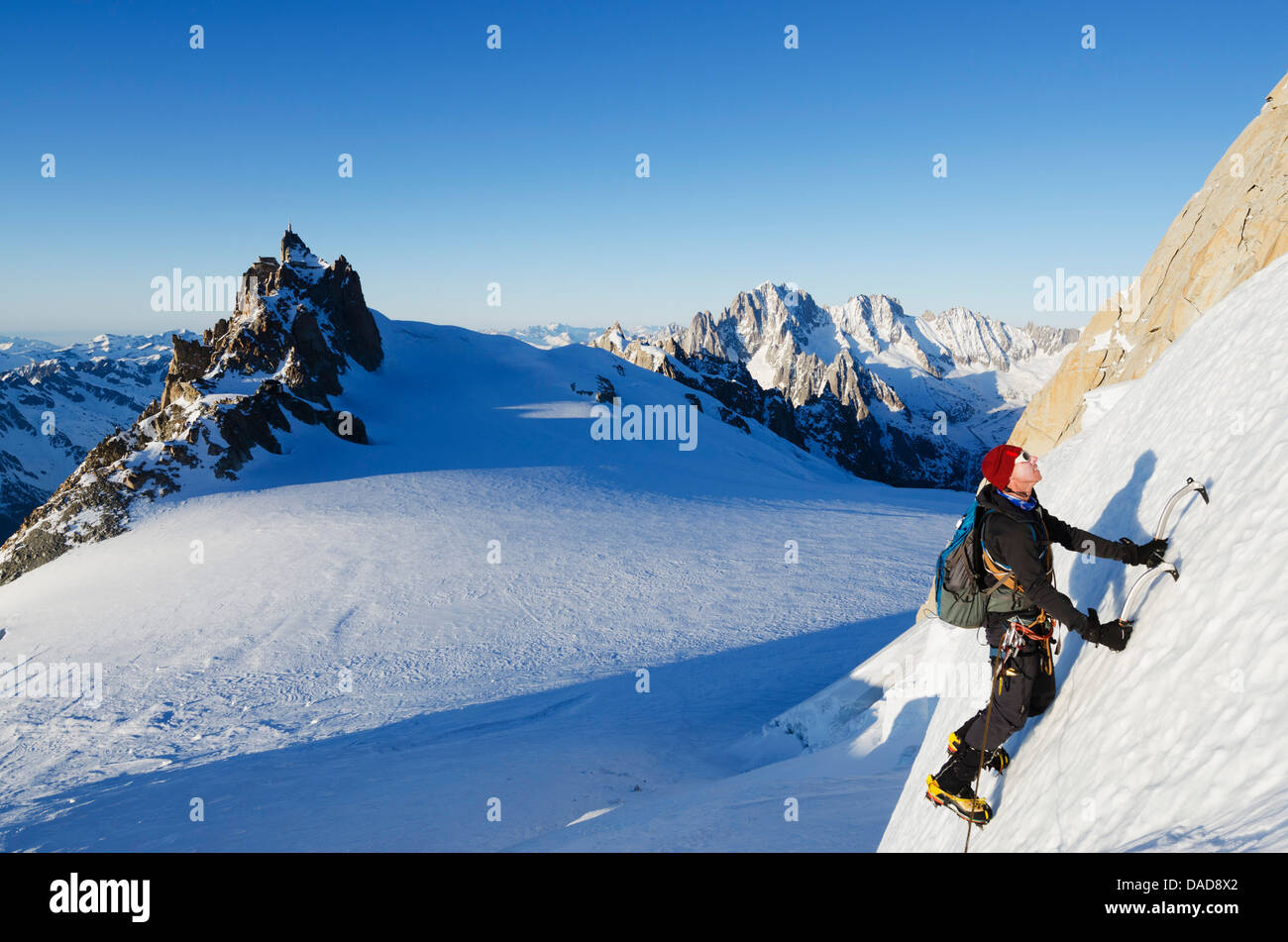 Leisure mountain rock and ice climbing landscape color hi-res stock ...