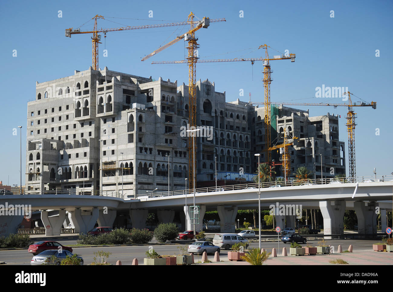 The construction site of the Intercontinental Hotel is pictured in ...