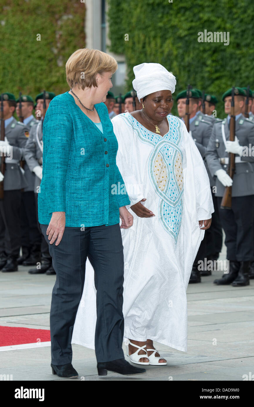 Berlin, Germany. July 11th 2013. Federal Chancellor Angela Merkel ...