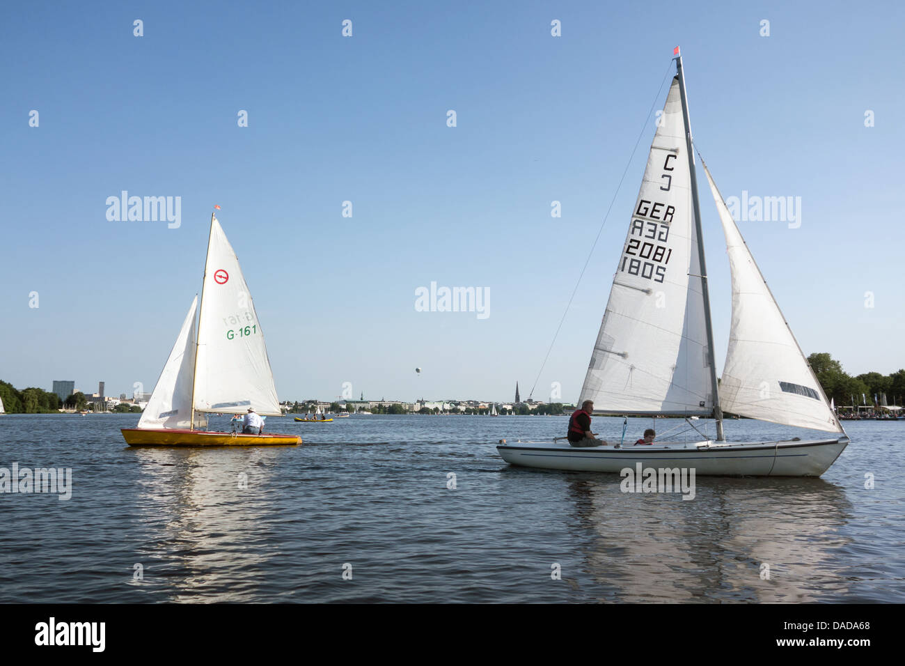 The alster sailing hi-res stock photography and images - Alamy