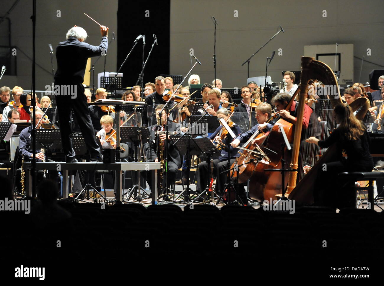 Southwest German Broadcasting (SWR) symphony orchestra under the ...