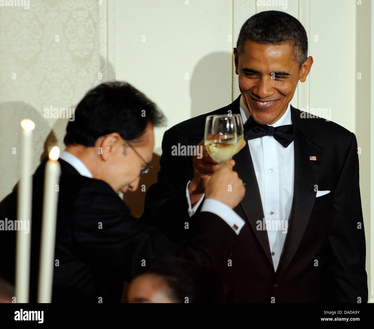 United States President Barack Obama and South Korean President Lee ...
