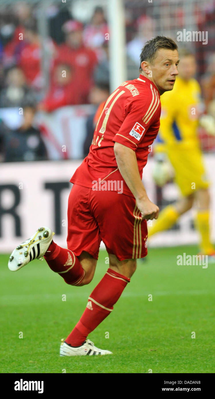 Munich's Ivica Olic is pictured during the Bundesliga soccer match ...